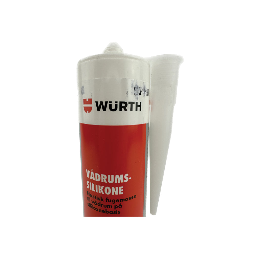 WÜRTH Vådrumssilikone Acetat - Transparent – MALEREXPERTEN